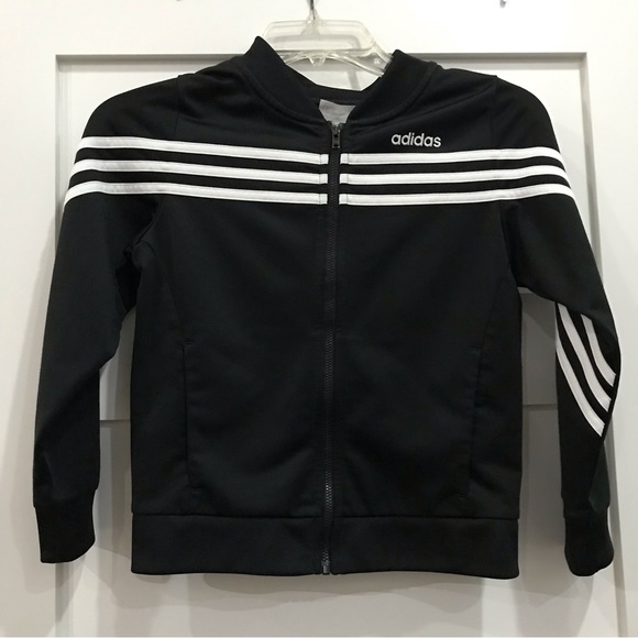 adidas | Jackets & Coats | Adidas Long Sleeve Youth Jacket Blackwhite ...